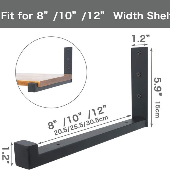 EZYDECOR | Storage & Organization | Ezydecor 6pcs Shelf Brackets Inch ...